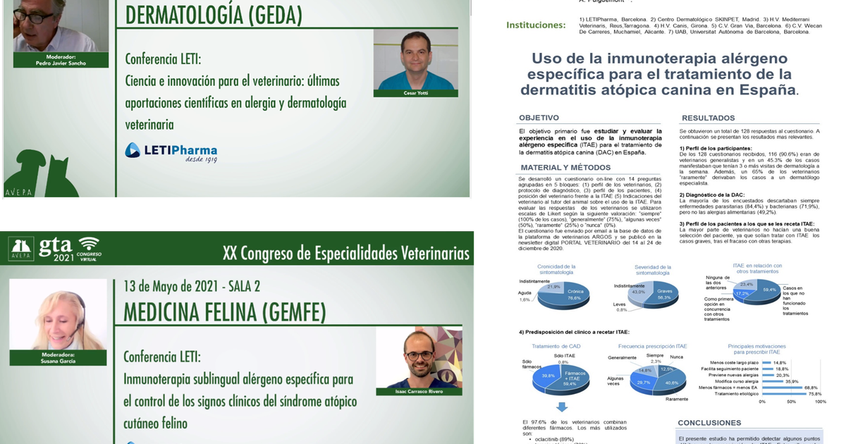 LETI presente en el XX Congreso de especialidades veterinarias (GTA) | Salud Animal | LETI Pharma